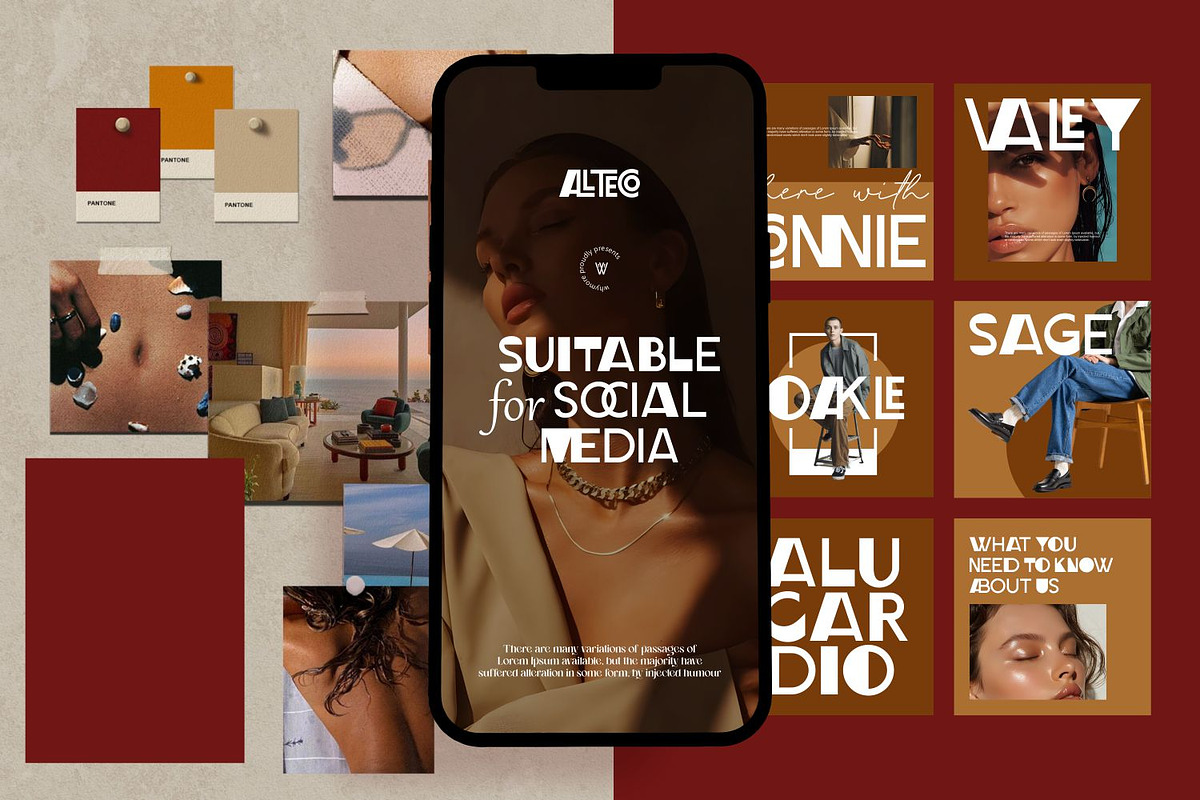 ALLTECO– Modern Retro Display Logo