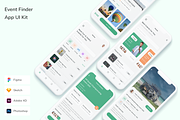 Event Finder App UI Kit, an UI Kit Template by Betush