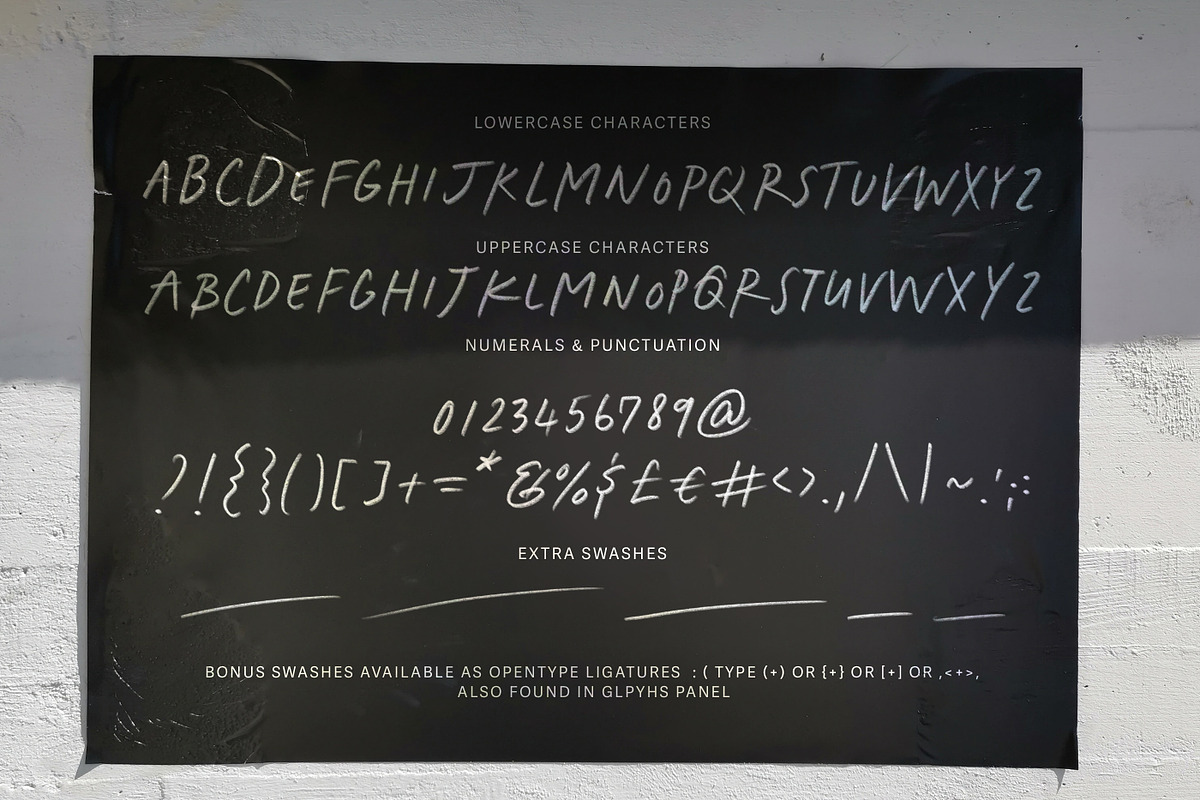 Mark My Words Pencil Chalk SVG Font