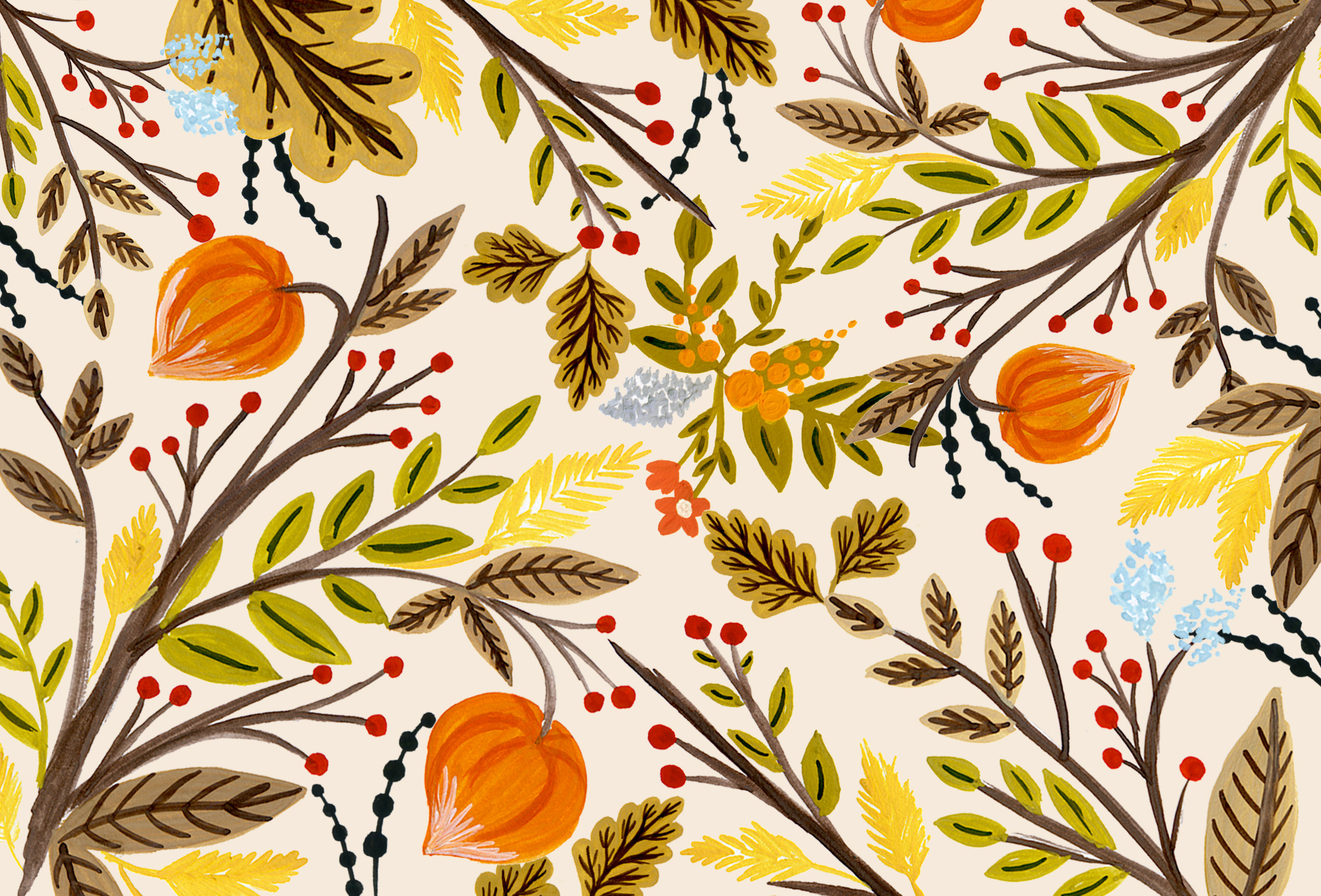 Autumn Flowers | Texture Illustrations ~ Creative Market