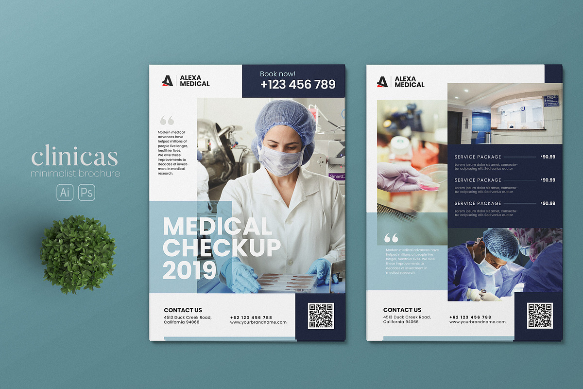 Medical Checkup AI and PSD Flyer, a Flyer Template by Alexacrib