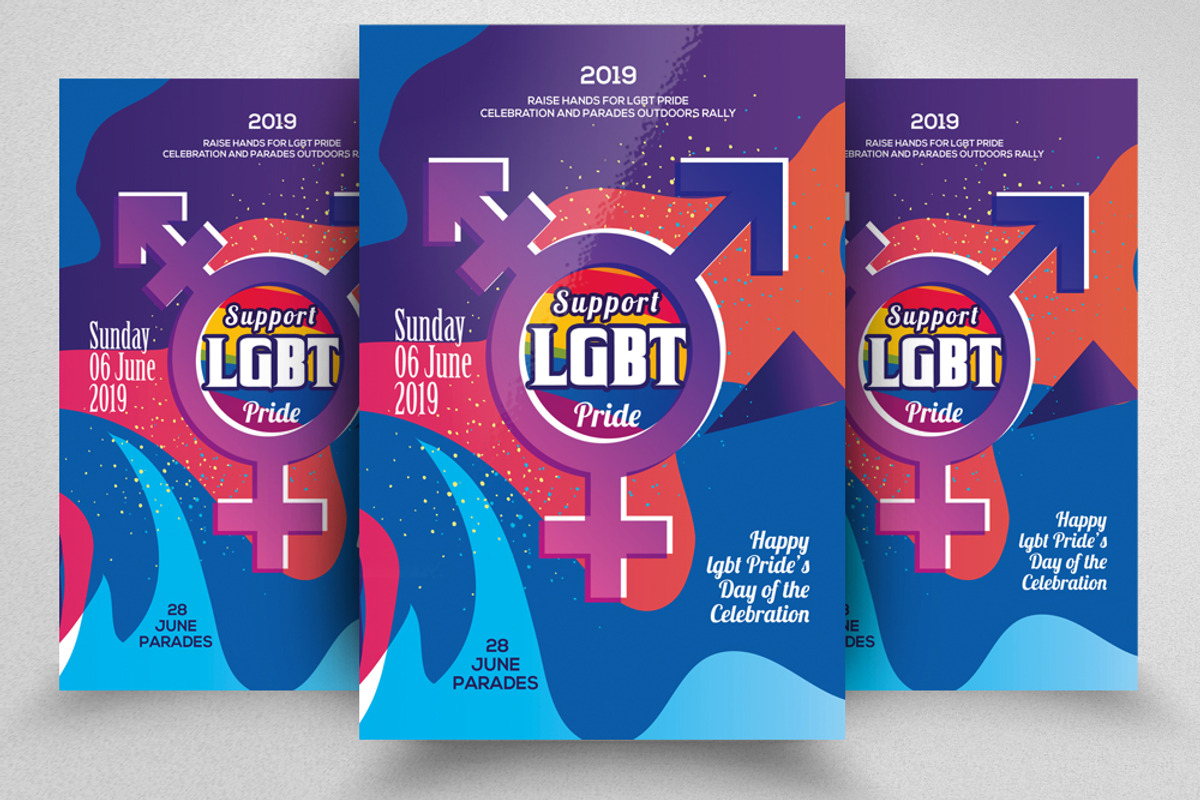 LGBT Pride Month Celebration Flyer, a Flyer Template by Business Flyers