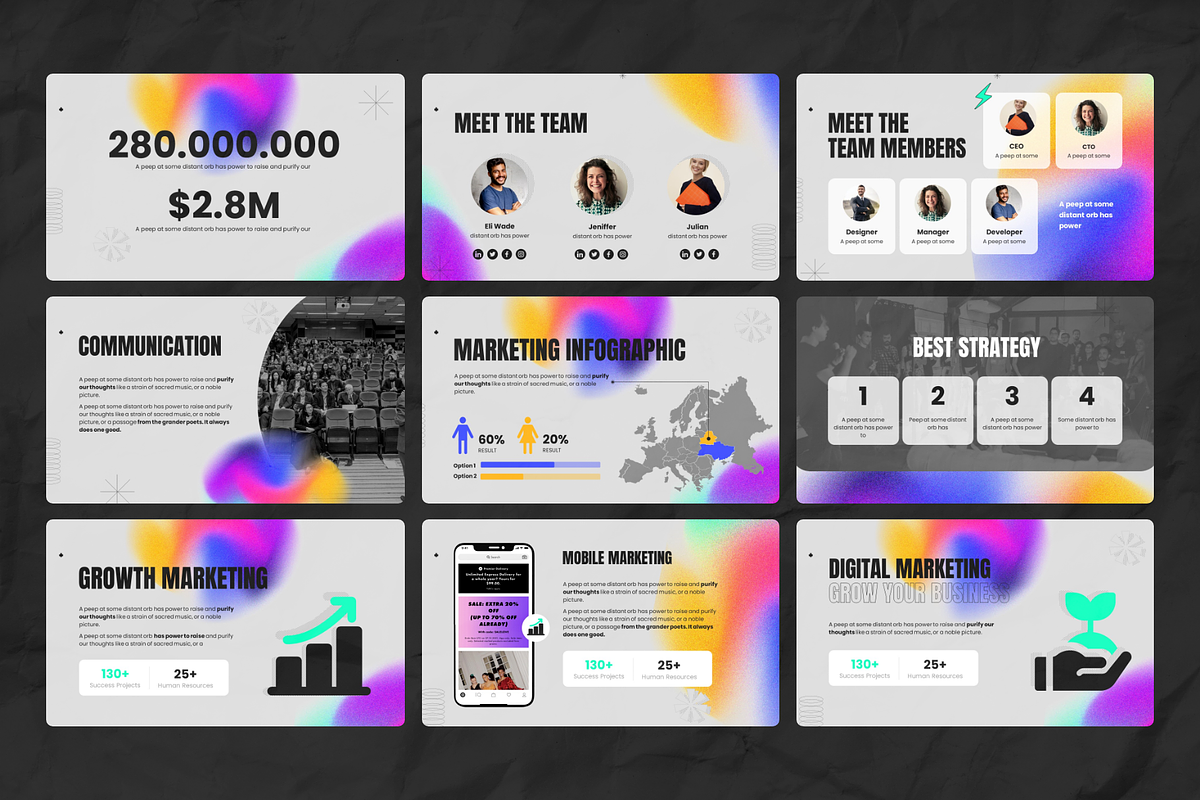 Digital Marketing Template V1.1, a Presentation Template by MNML Agency