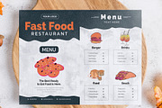 Restaurant Food Menu Layout | Creative Market