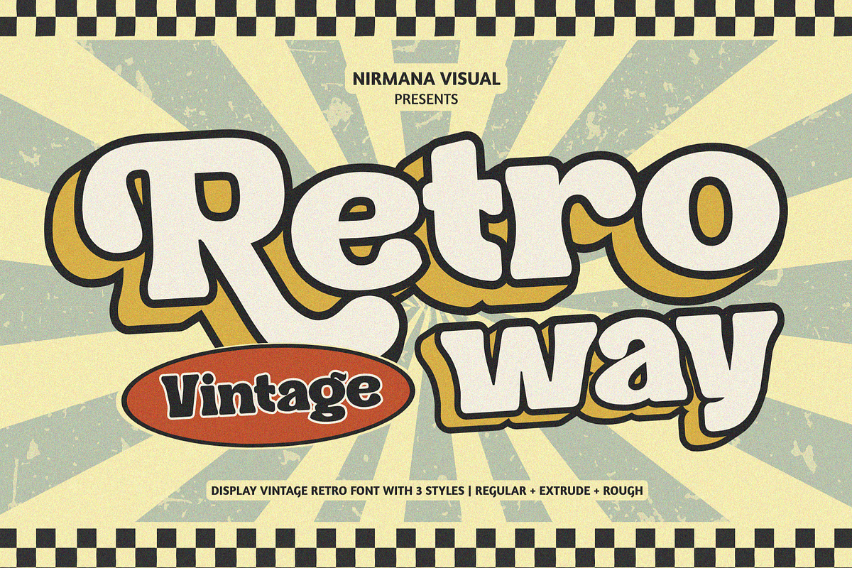 Retro Way - Vintage Logo Font, a Serif Font by Nirmana Visual
