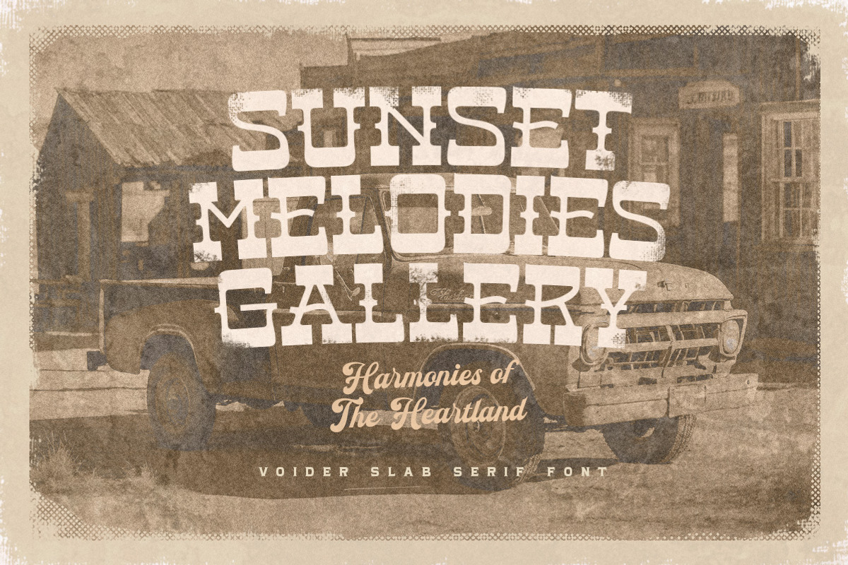 Voiger Western Slab Serif, a Slab Serif Font by Letterhend Studio