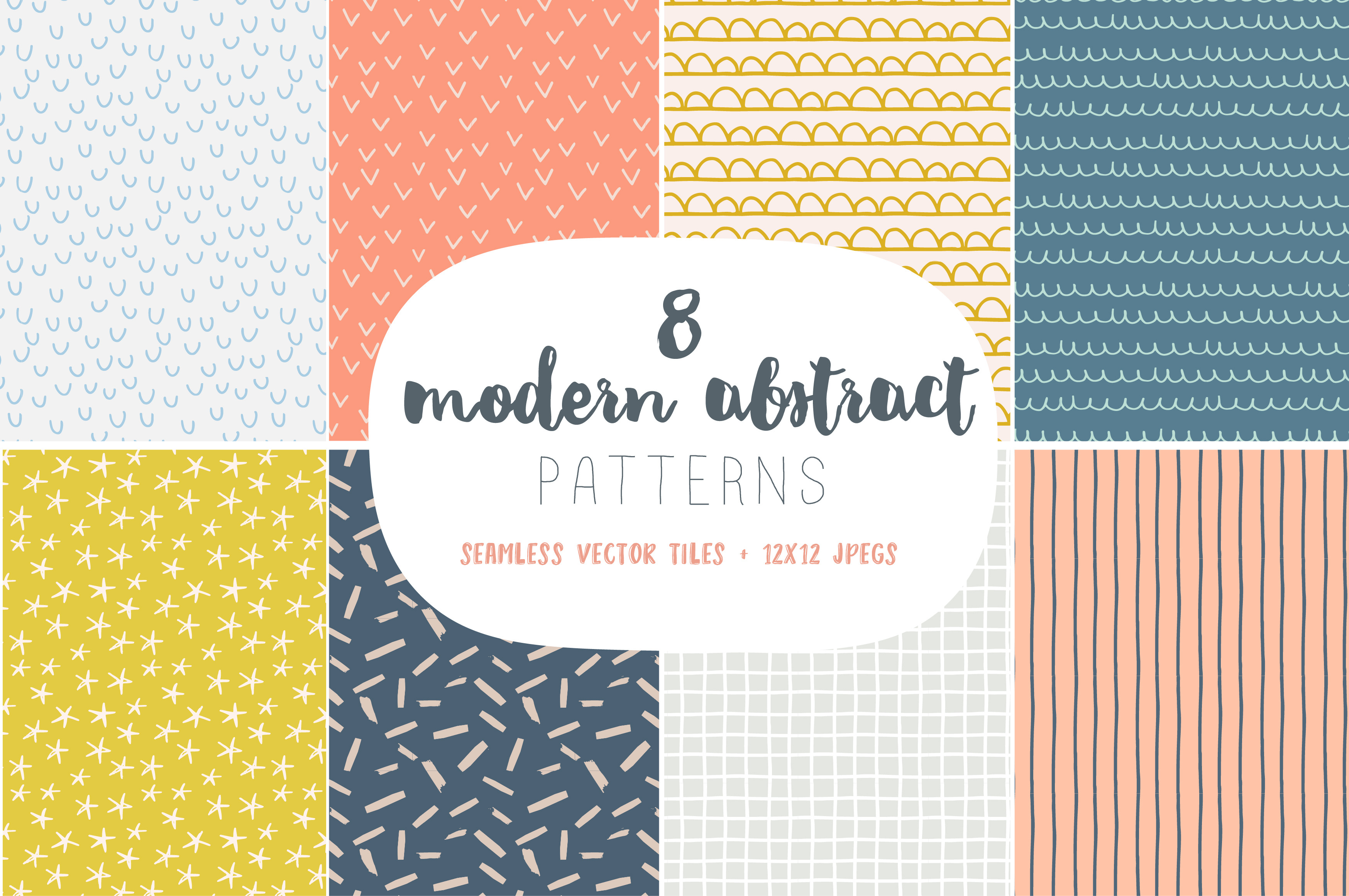 Modern abstract patterns, a Pattern Graphic by Katie Lisker