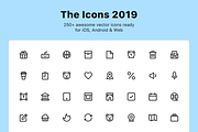 250+ Perfect Vector Icons, an Icon by The Icons 2019