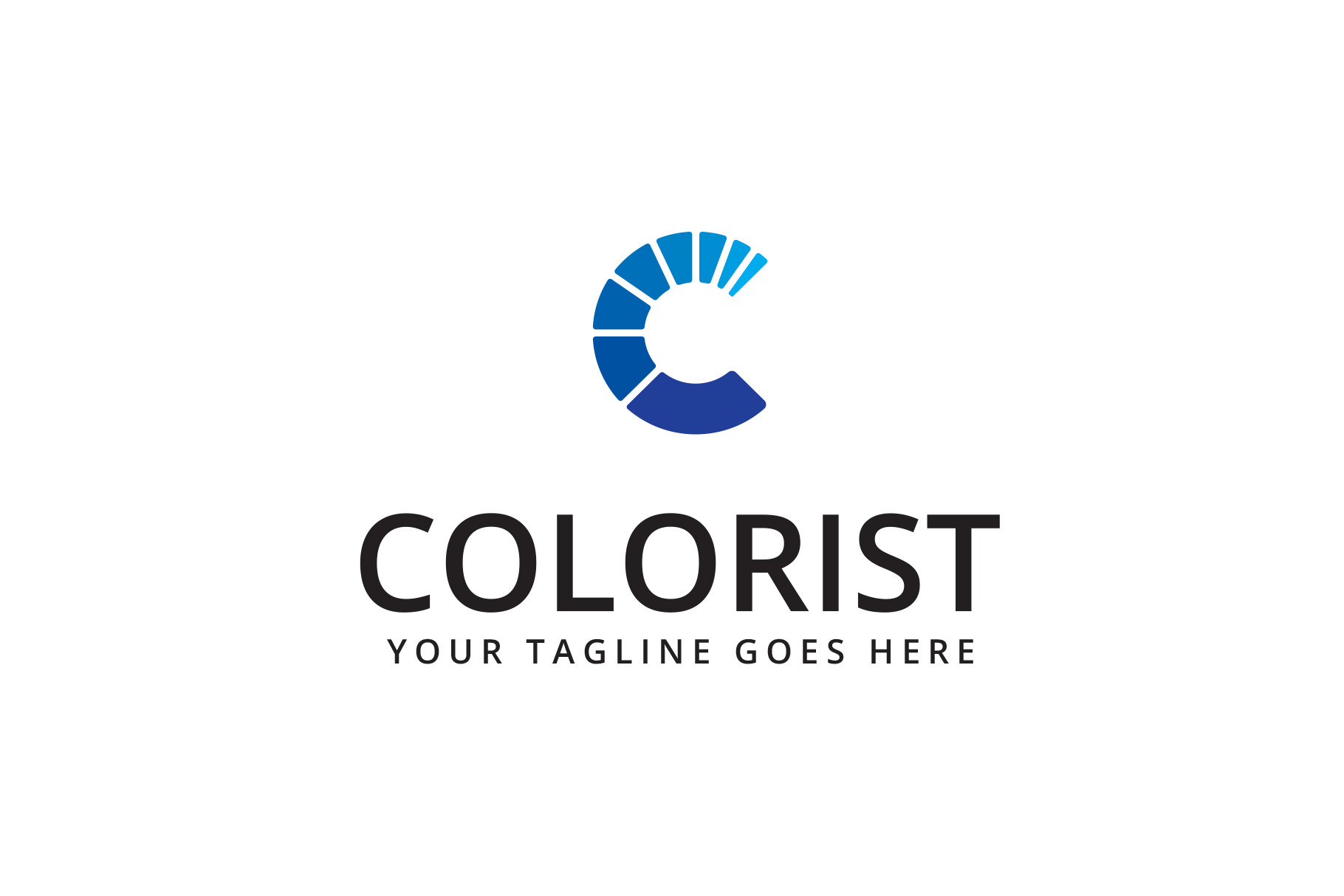 Colorist Letter C Logo, a Branding & Logo Template by Tovarkovdesign