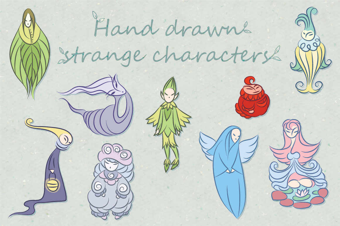 Vector strange fantasy characters, a Person Illustration by SunArt ...