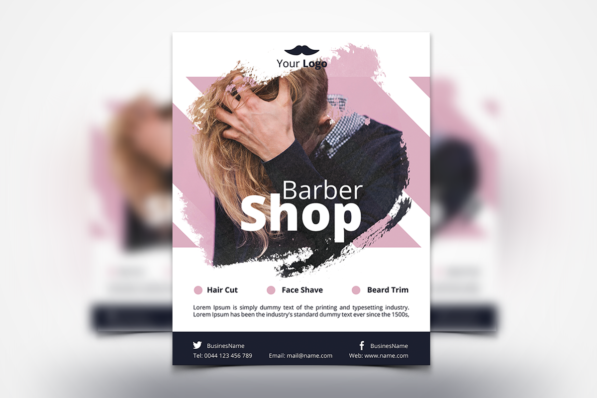Hair Style Flyers, a Flyer Template by UNIK Agency