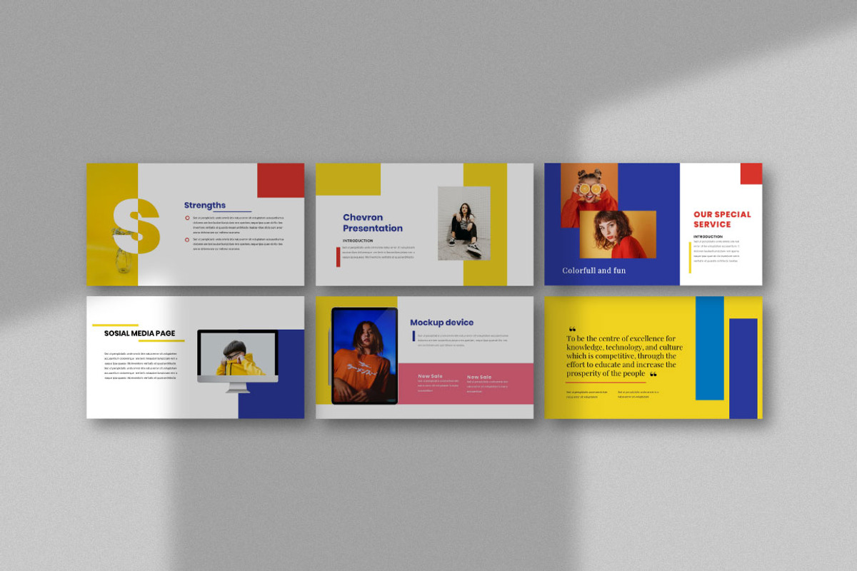 Chevron Powerpoint Template, a Presentation Template by nyilstudio