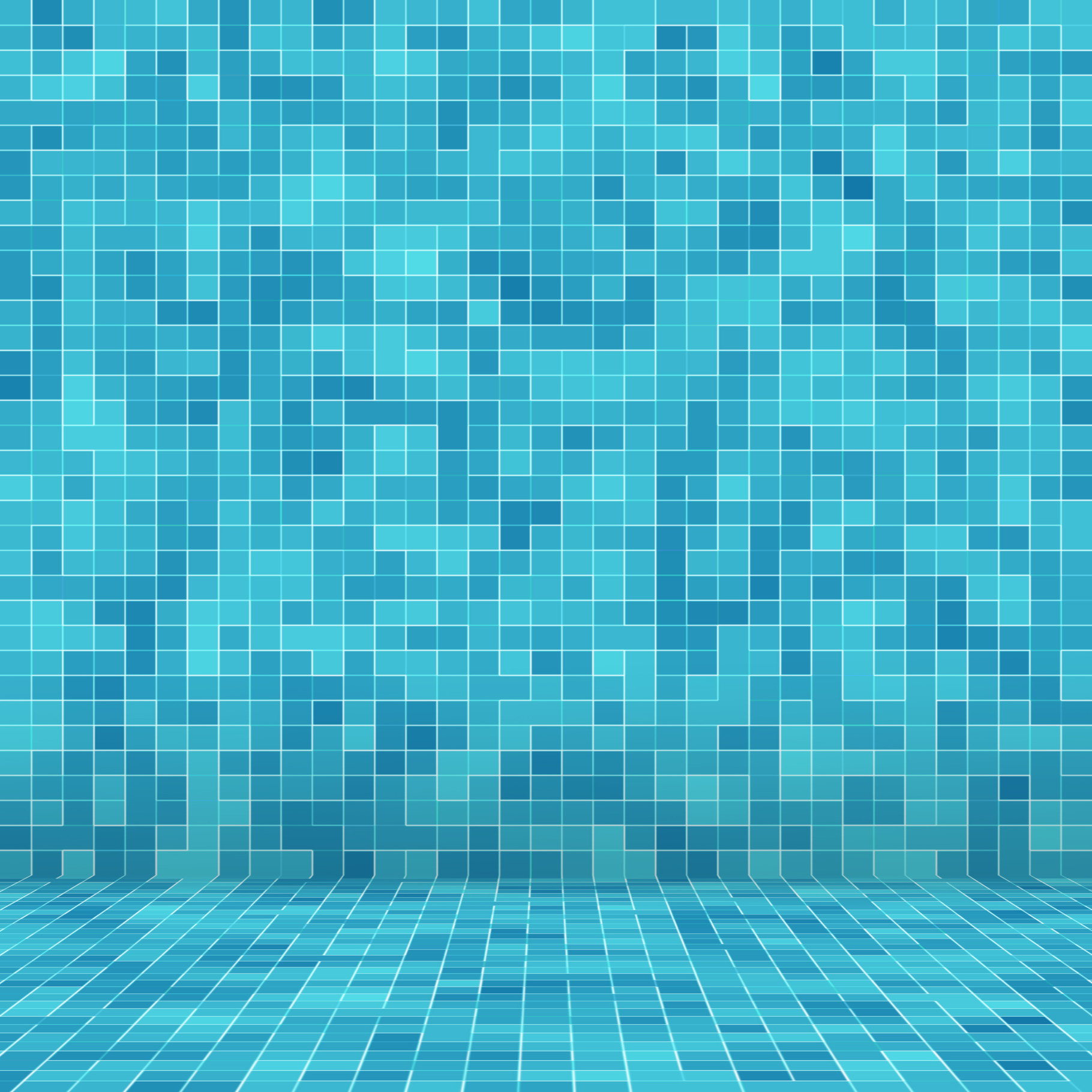Texture Swimming pool Mosaic tile | Decorative Illustrations ~ Creative ...