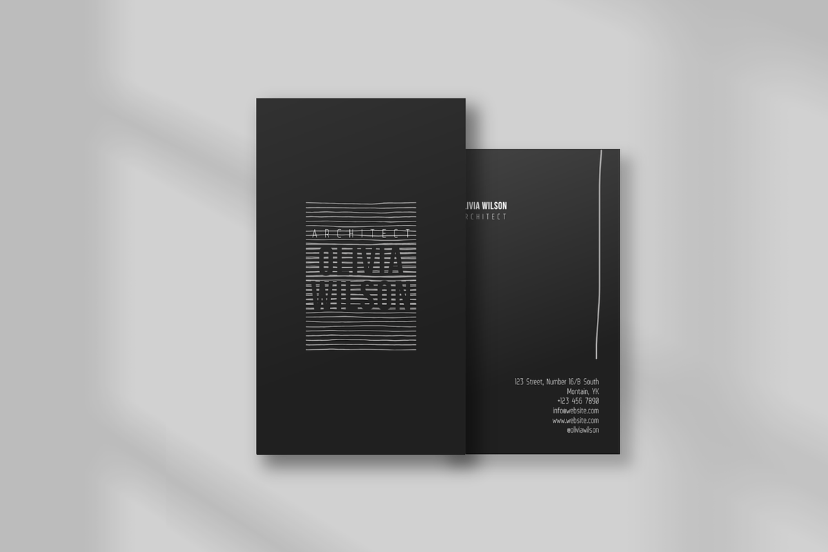 Architect Business Card Template, a Card Template by yesitisprintable