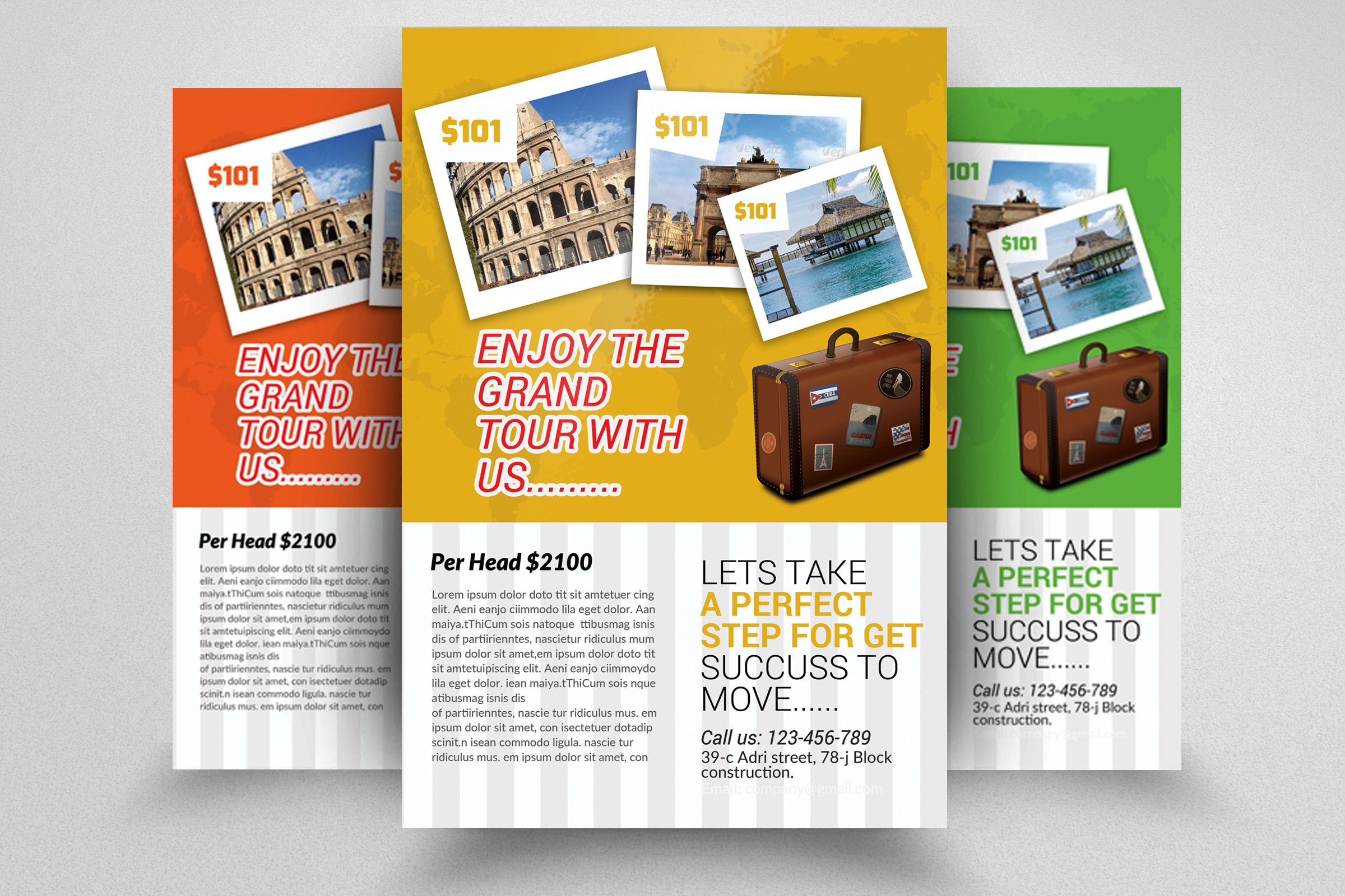 Tour Travel Agency Flyer Template, a Flyer Template by Business Flyers