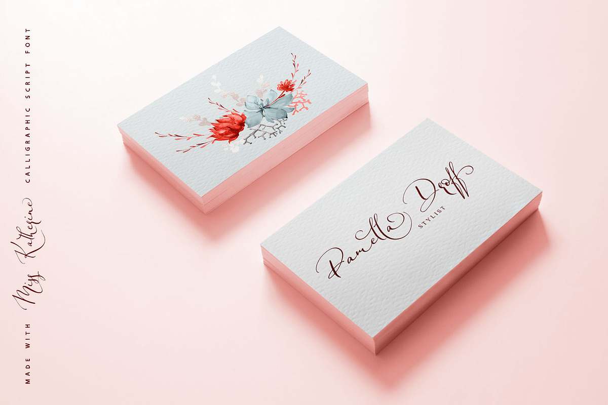 Coral Floral Wedding graphic & font, an Invitation Template by IraDvilyuk