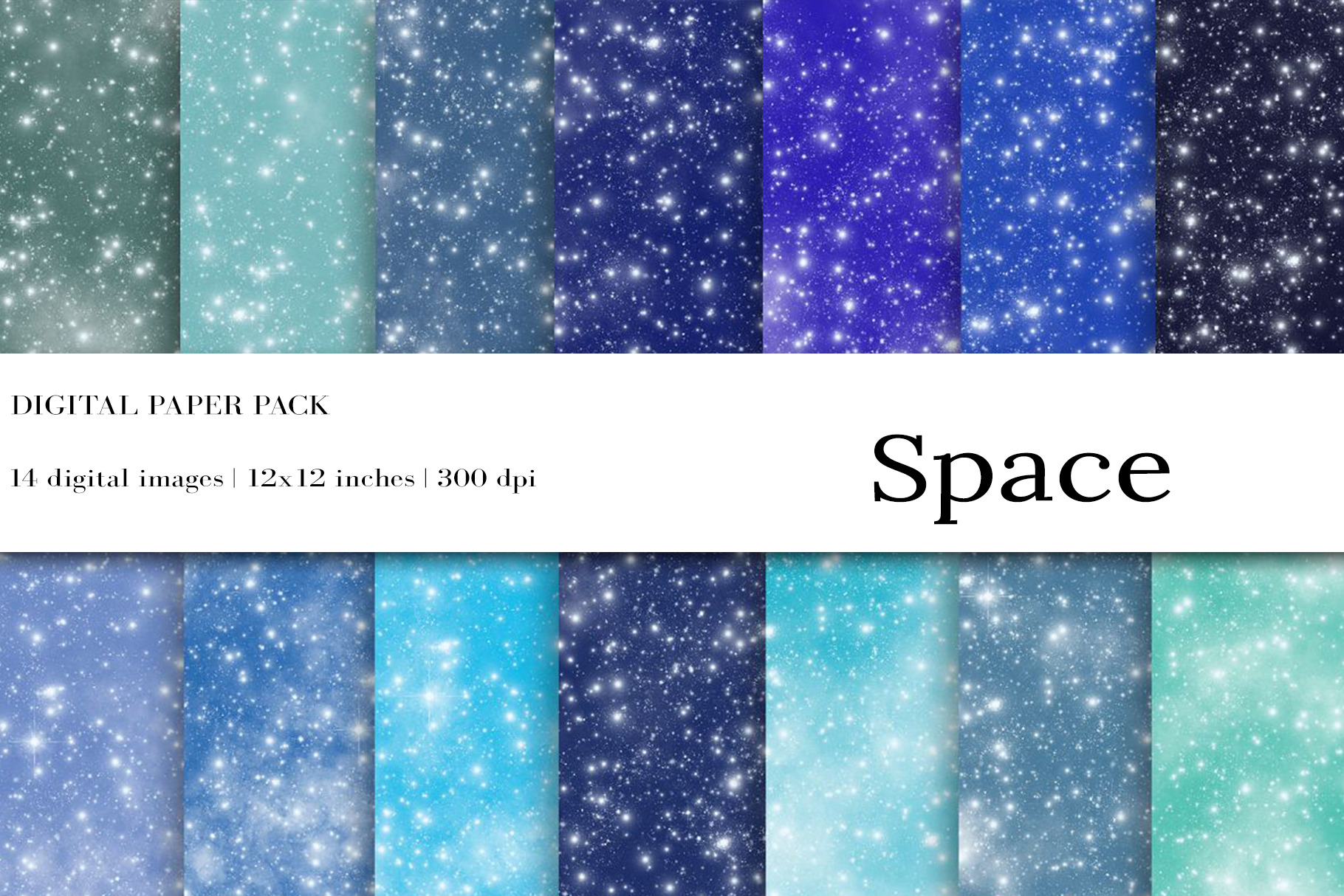 Space Stardust Digital Paper, a Texture Graphic by BonaDesigns