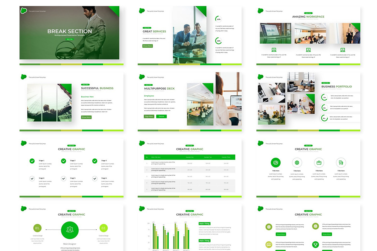 Workspace - Google Slides Template, a Presentation Template by AQR Studio