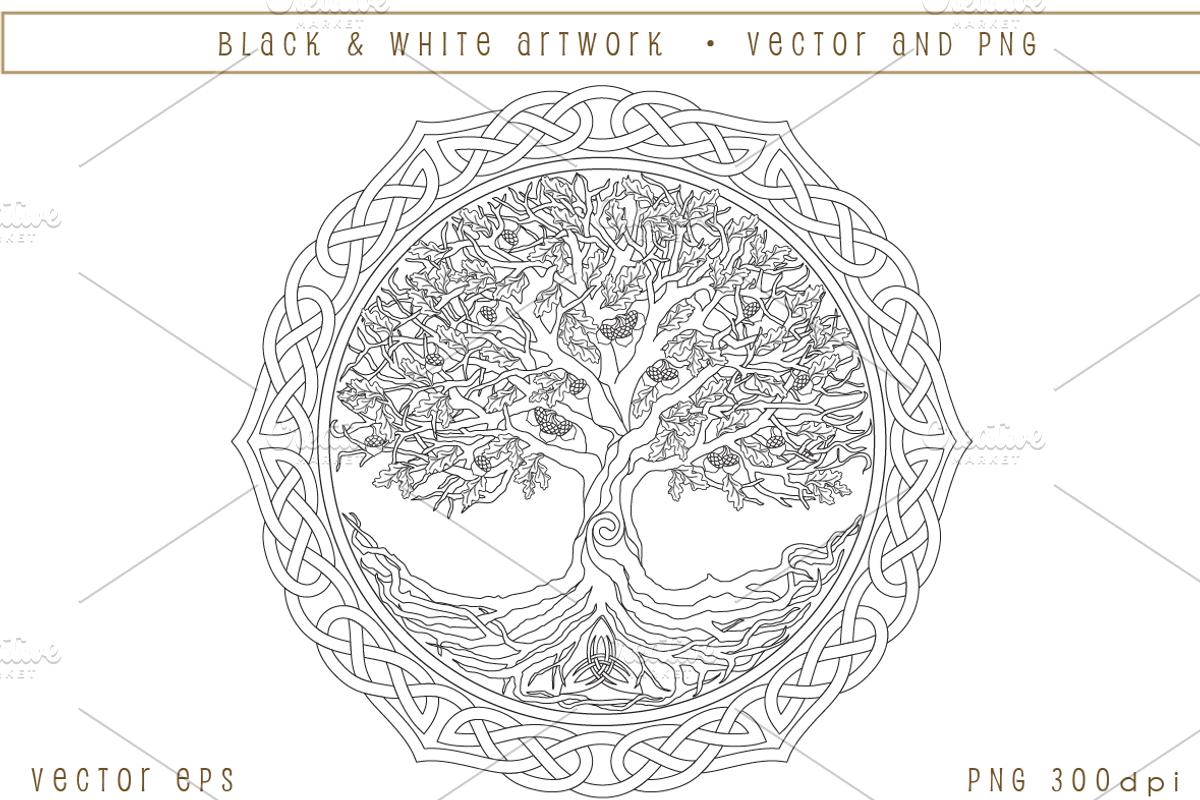 AON - Oak Tree of Life, an Illustration by AonCelticArt