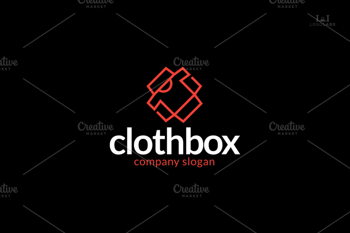 Cloth Box Logo, a Branding & Logo Template by LogoLabs