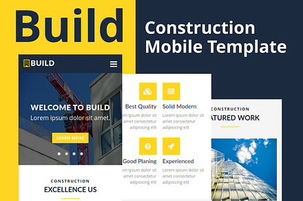 Construction HTML Template -OxyBuild | HTML Templates ~ Creative Market