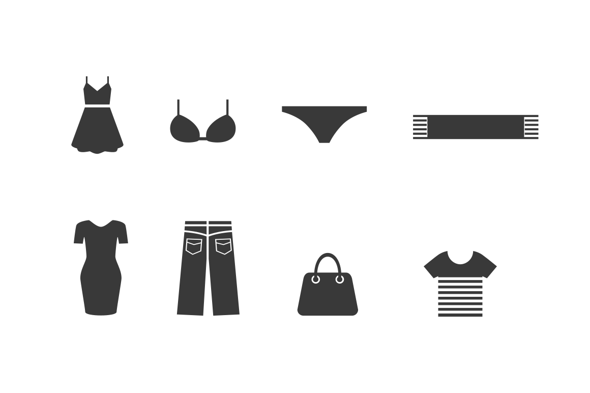 16 Womens Dress Icons, an Icon by Creative VIP