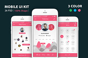 UI MOBILE APP, an UI Kit Template by Alireza Farzad