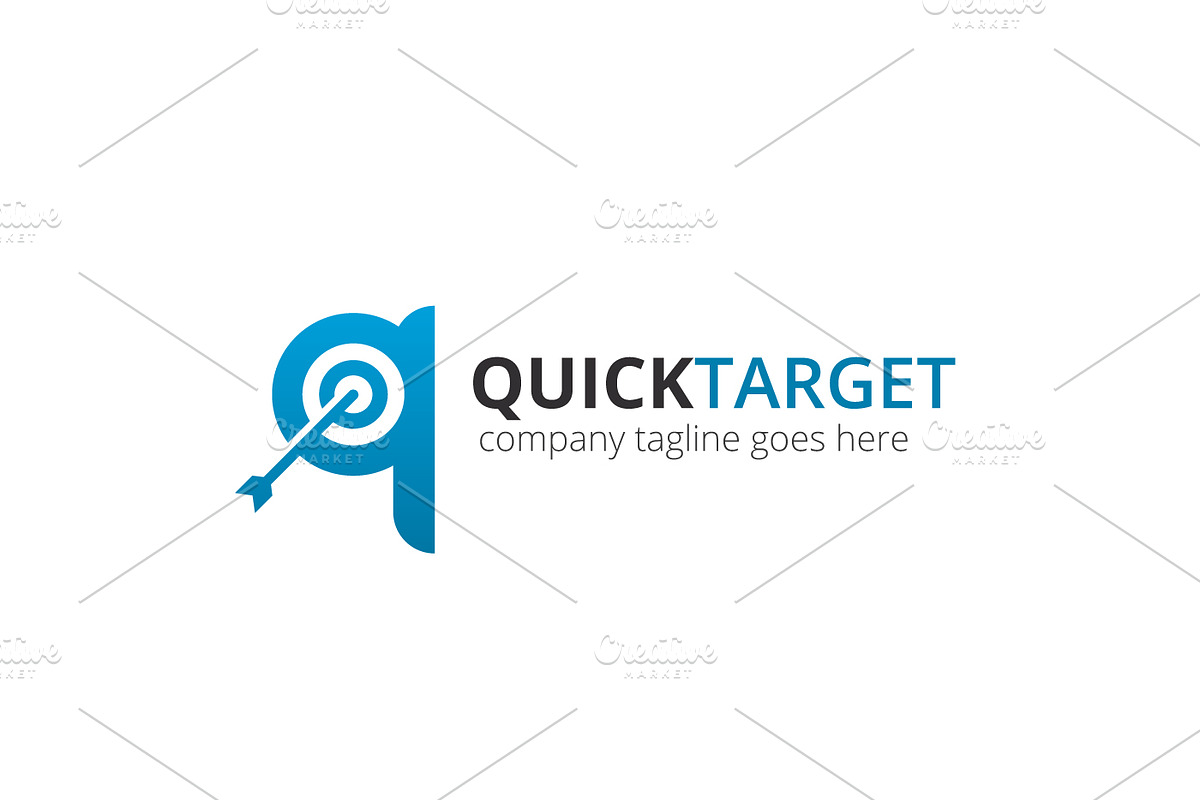 Quick Target Letter Q Logo, a Branding & Logo Template by XpertgraphicD