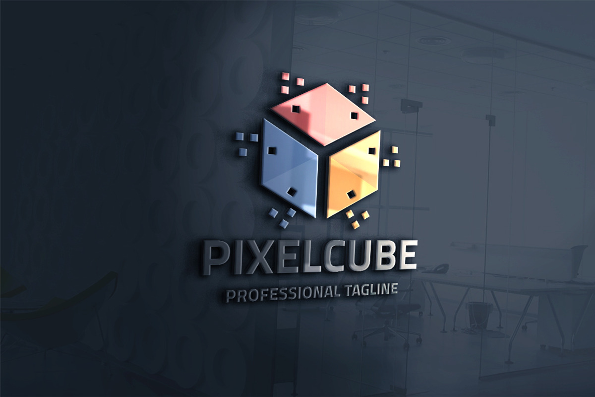 Pixel Cube Logo, a Branding & Logo Template by Design_Planet