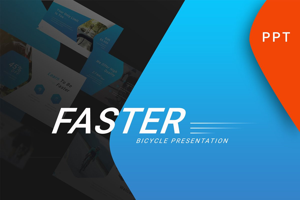 Faster - Sport Powerpoint Template, a Presentation Template by Jegtheme