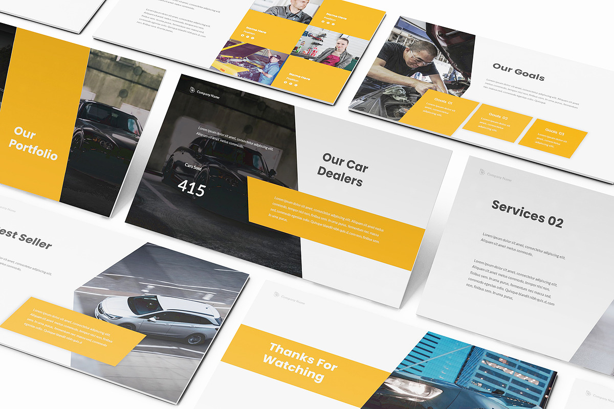 Car Dealership Powerpoint Template, a Presentation Template by ...
