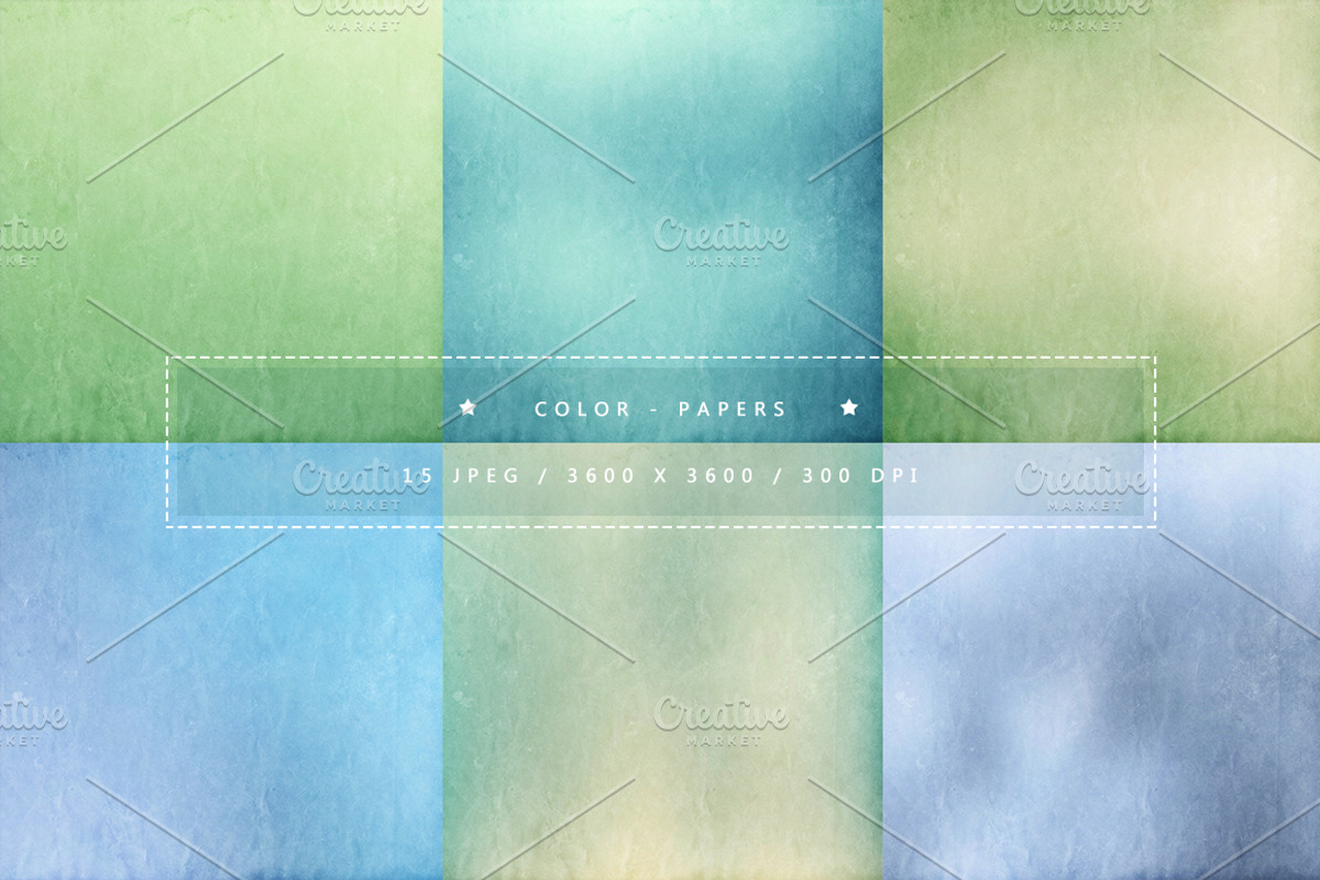 15 Color Papers, a Texture Graphic by Orange Fox