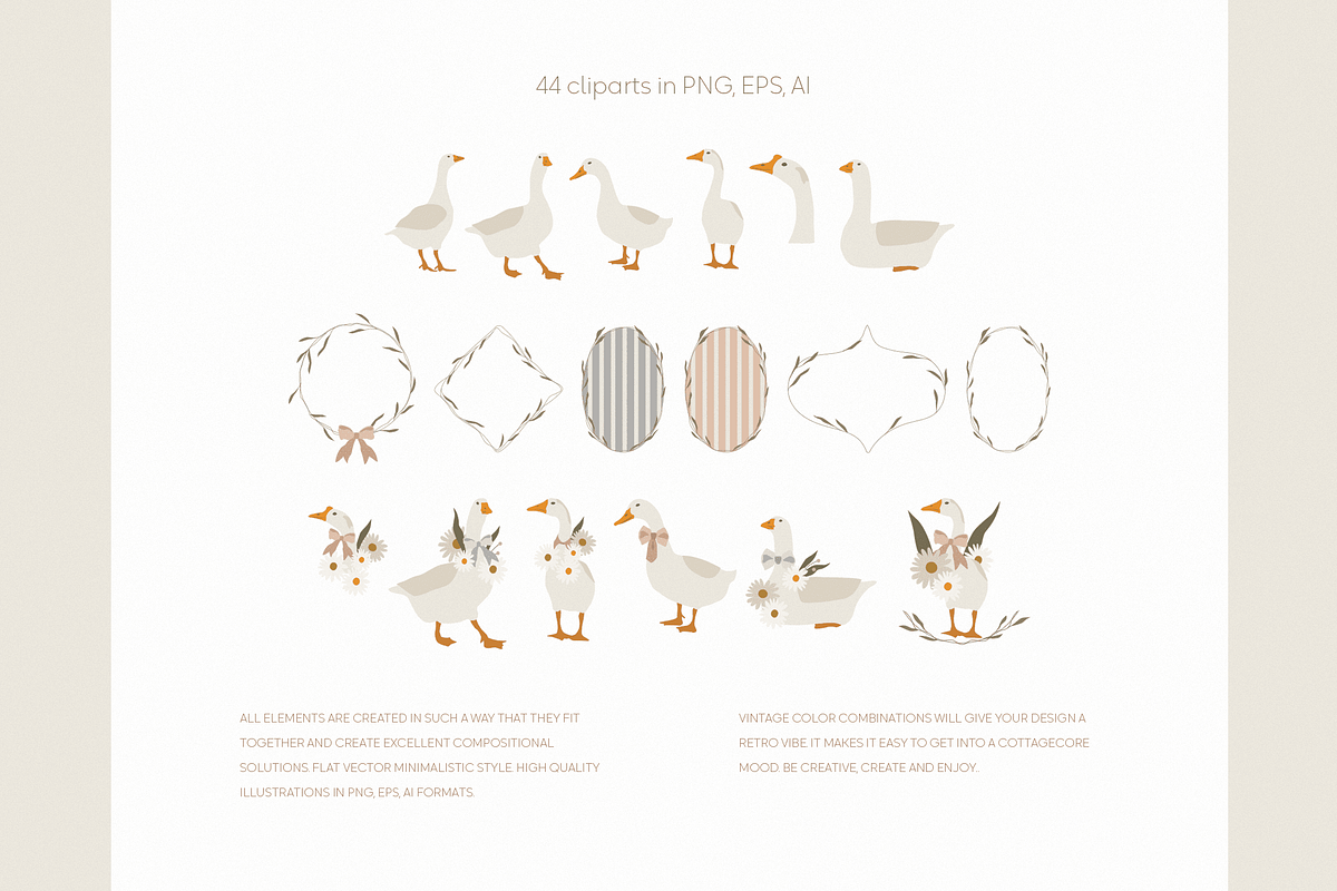 Grandmillenial geese set