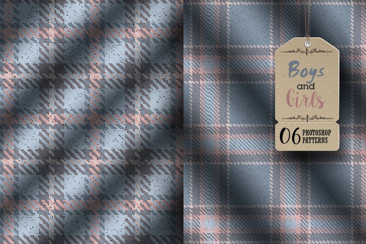 Boys and Girls, a Pattern Graphic by Digital Art Creations