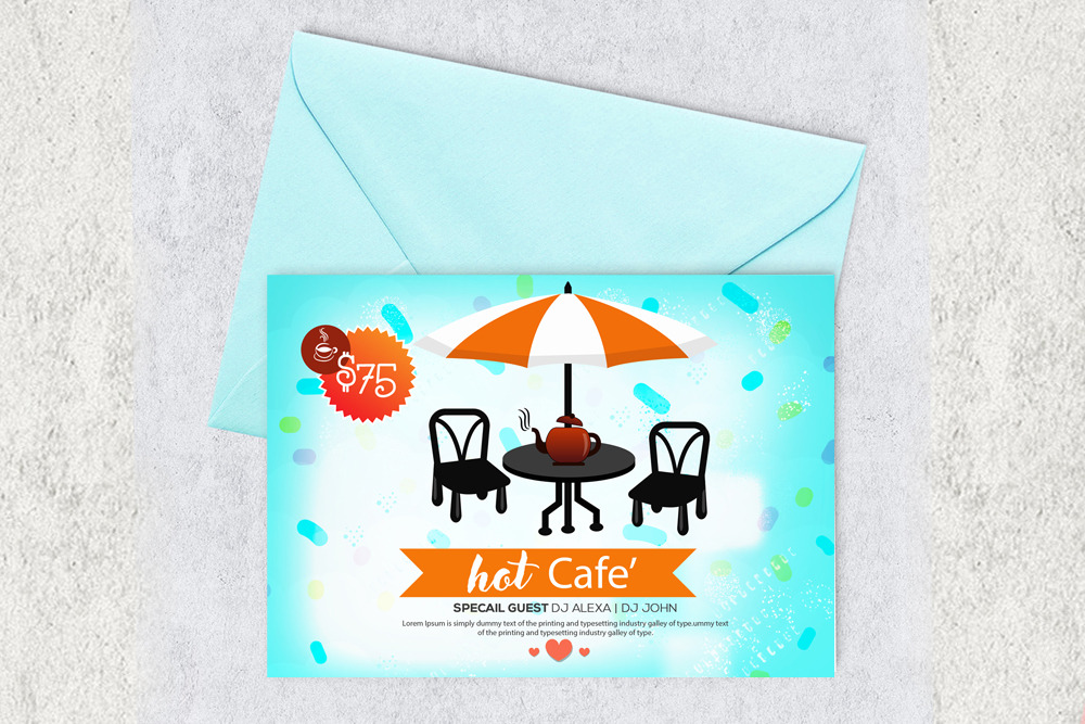 Cafe Psd Card Templates, an Invitation Template by Business Flyers ...