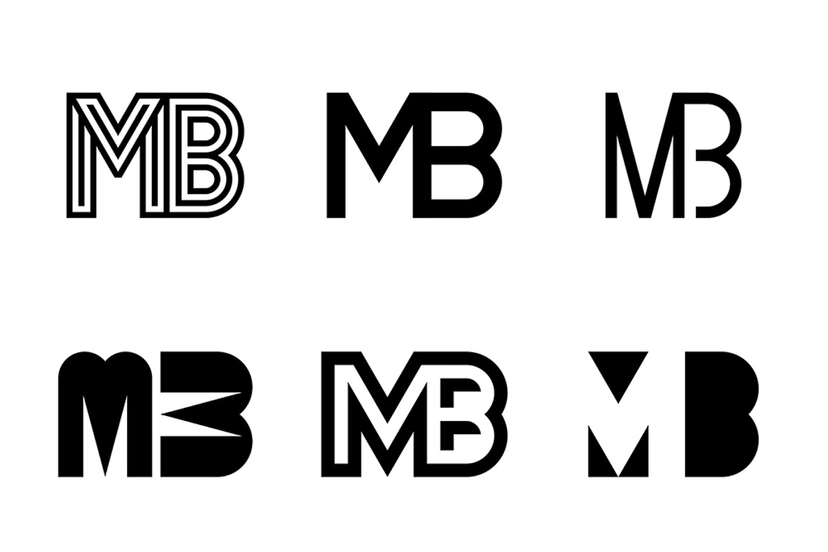 Set of letter MB logos, an Object Graphic by NataliiaVolyk