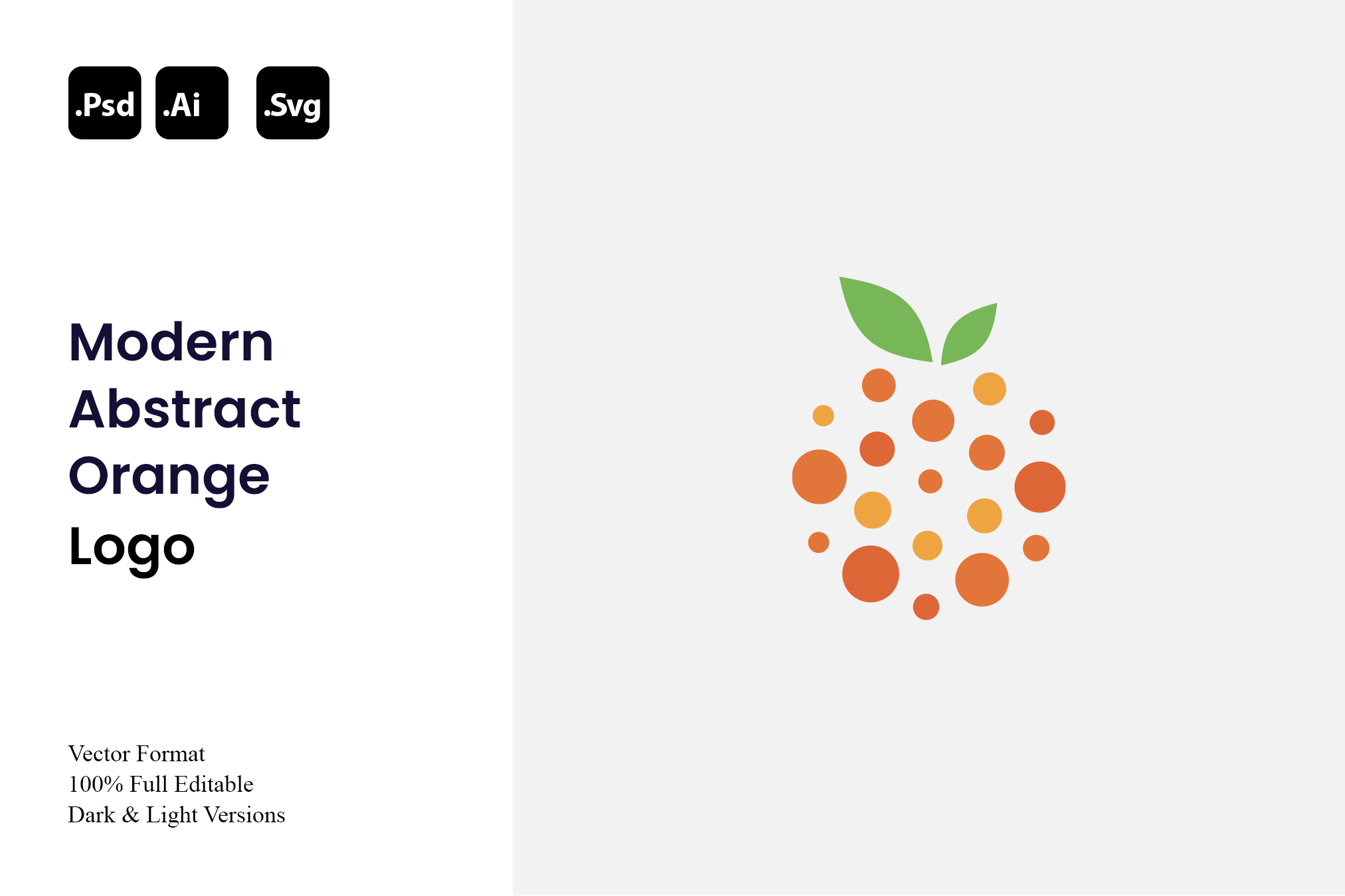 Modern Abstract Orange Logo