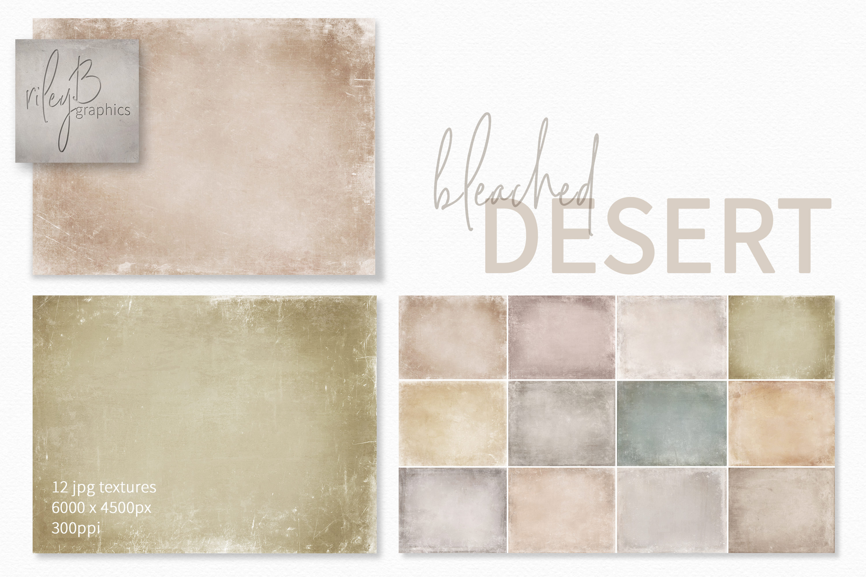 Bleached Desert Textures, a Texture Graphic by rileyBgraphics ...