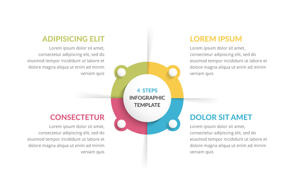 Circle Diagram - 4 Elements, a Graphic by PixMarket | Creative Market