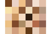 Human skin tone color palette set. | People Illustrations ~ Creative Market