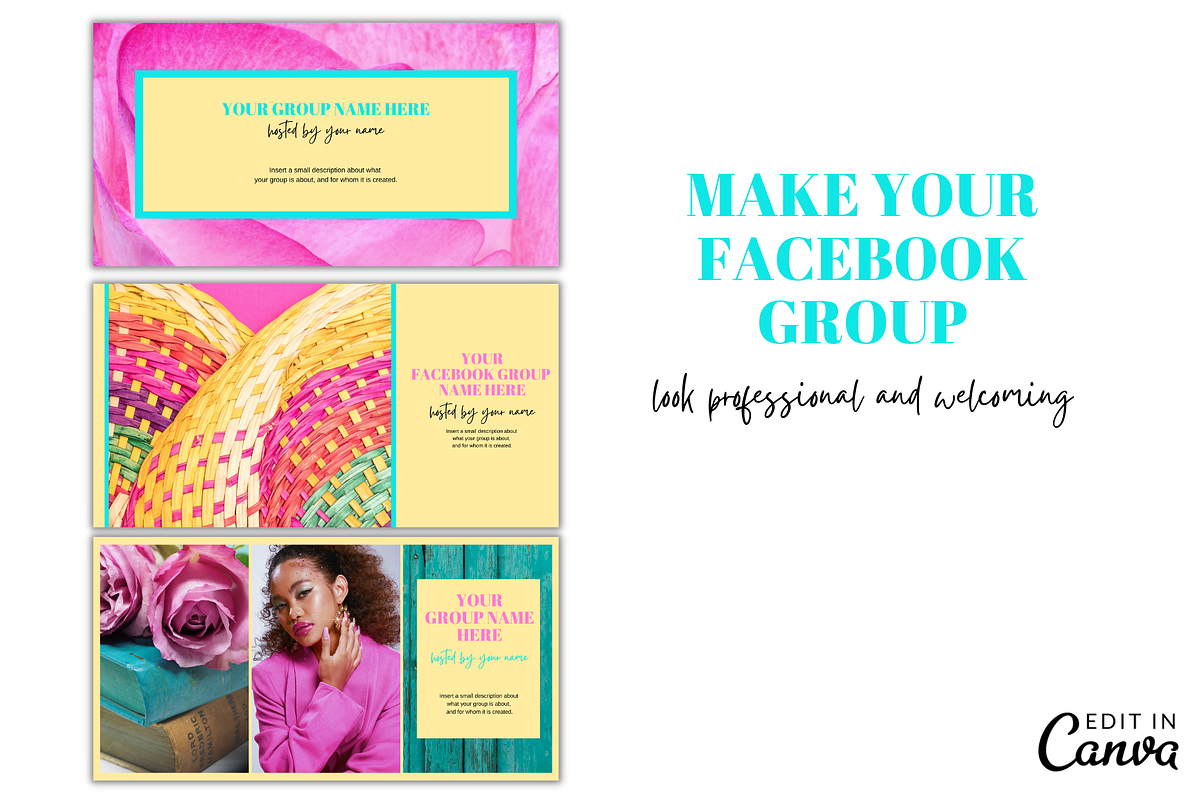 FACEBOOK GROUP COVERS TEMPLATE, a Social Media Template by Jennifer ...