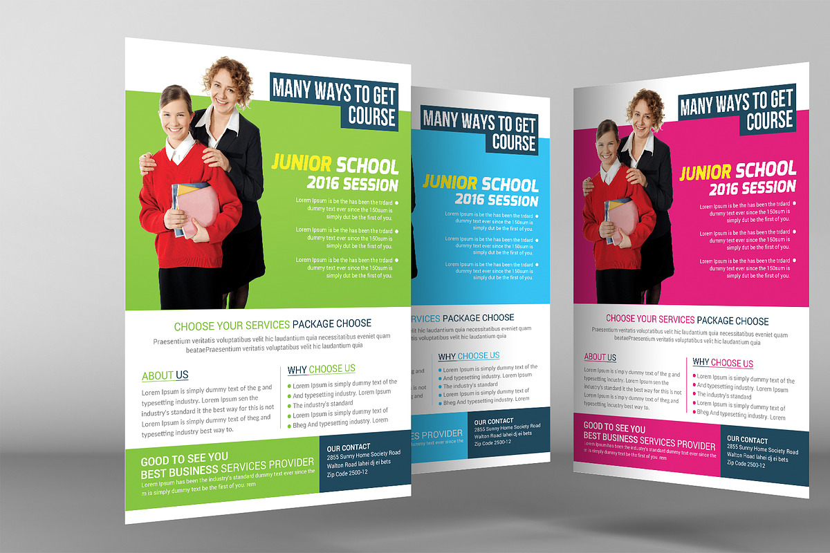 Junior School Flyer, a Flyer Template by graphicforest