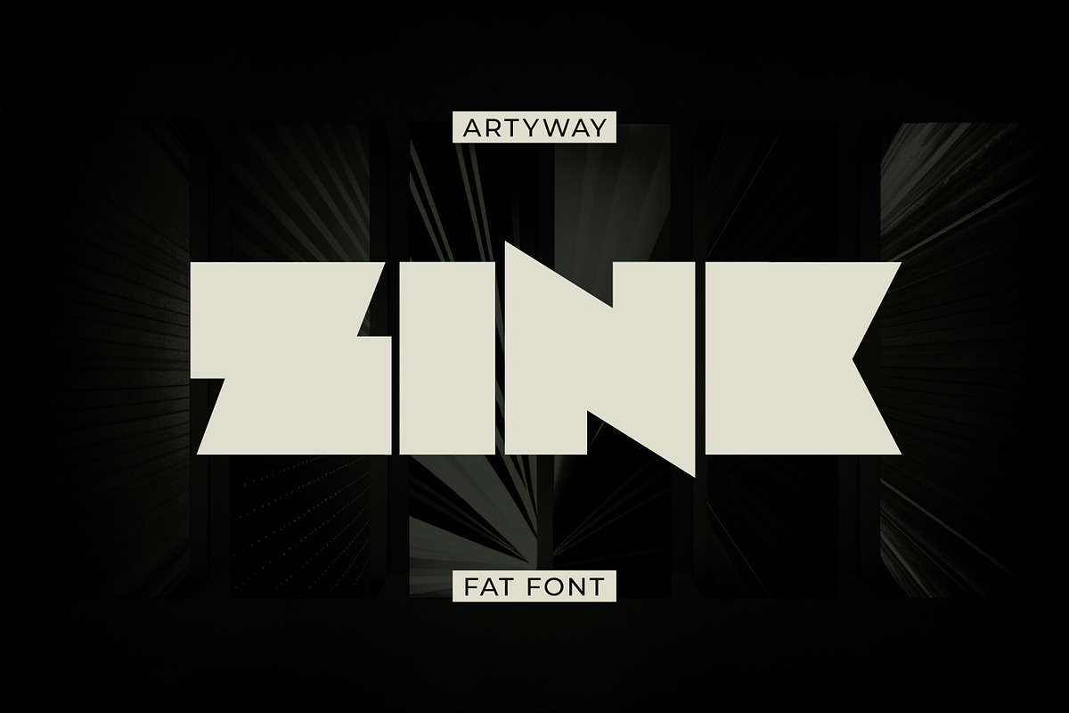 Fat Headline Font, a Sans Serif Font by artyway
