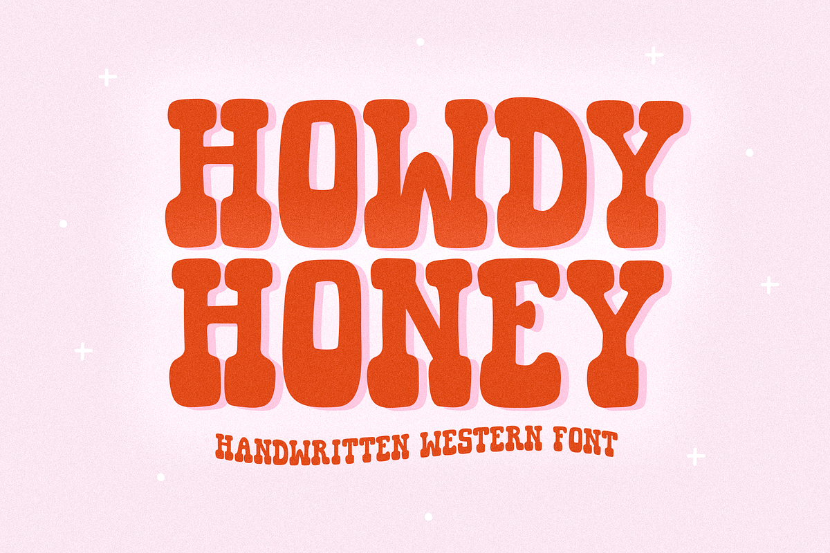 Howdy Honey | Retro Western Font, a Font by KA Designs | howdy honey ...