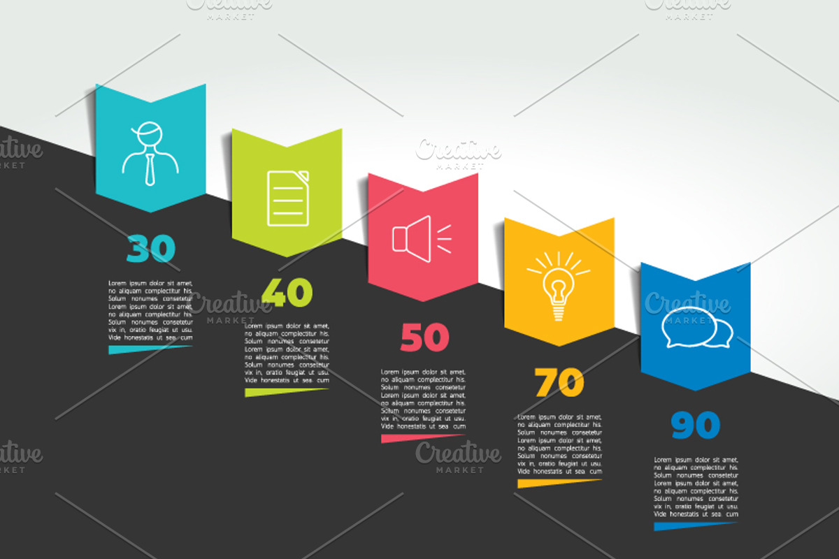 Timeline template infographic., a Brochure Template by VectorAN