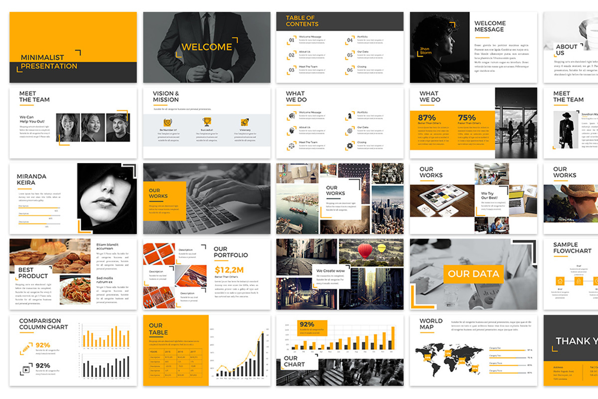 Minimalist - Minimal PPT Template, a Presentation Template by SlideFactory