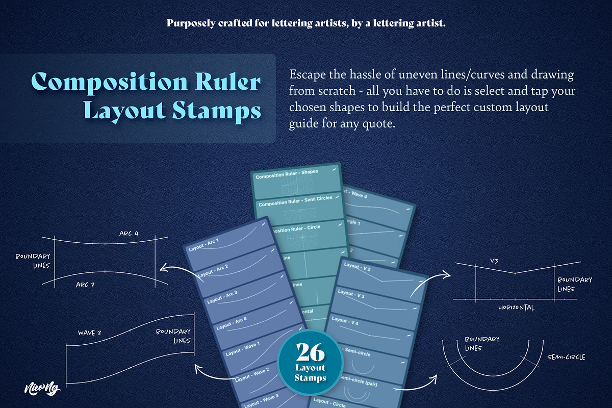 Composition Ruler Design Kit Procreate