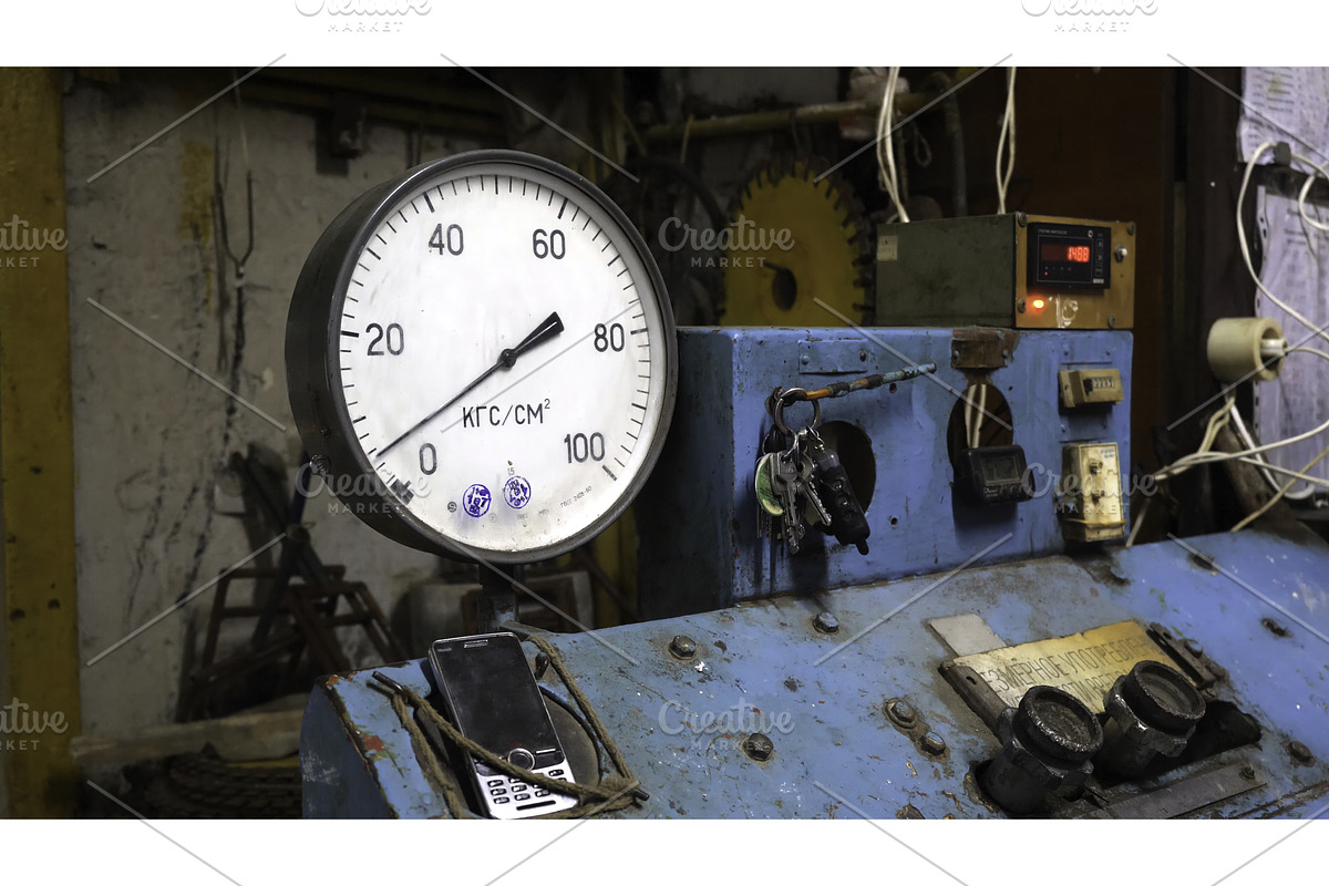 Pressure gauge on control panel, a Background Graphic by Media Whale ...