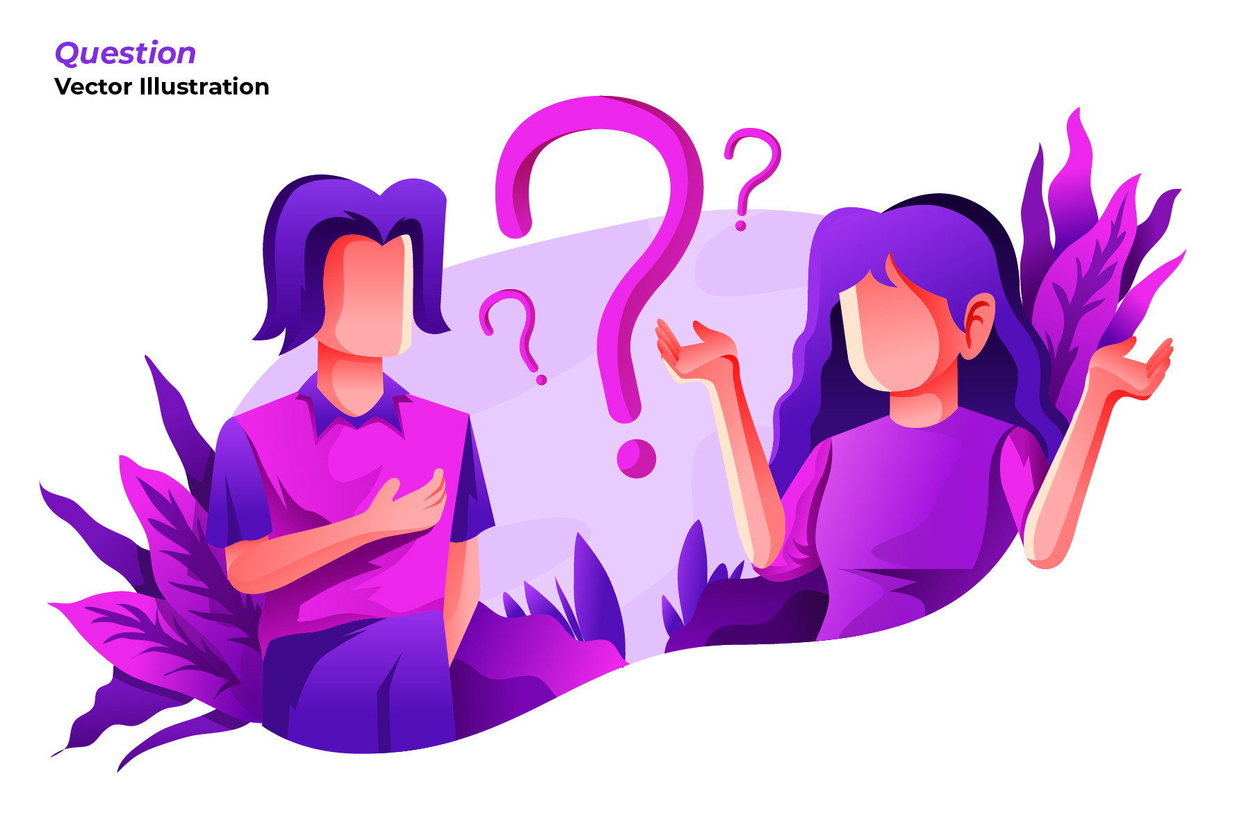 Question - Vector Illustration, an Illustration by AQR Studio