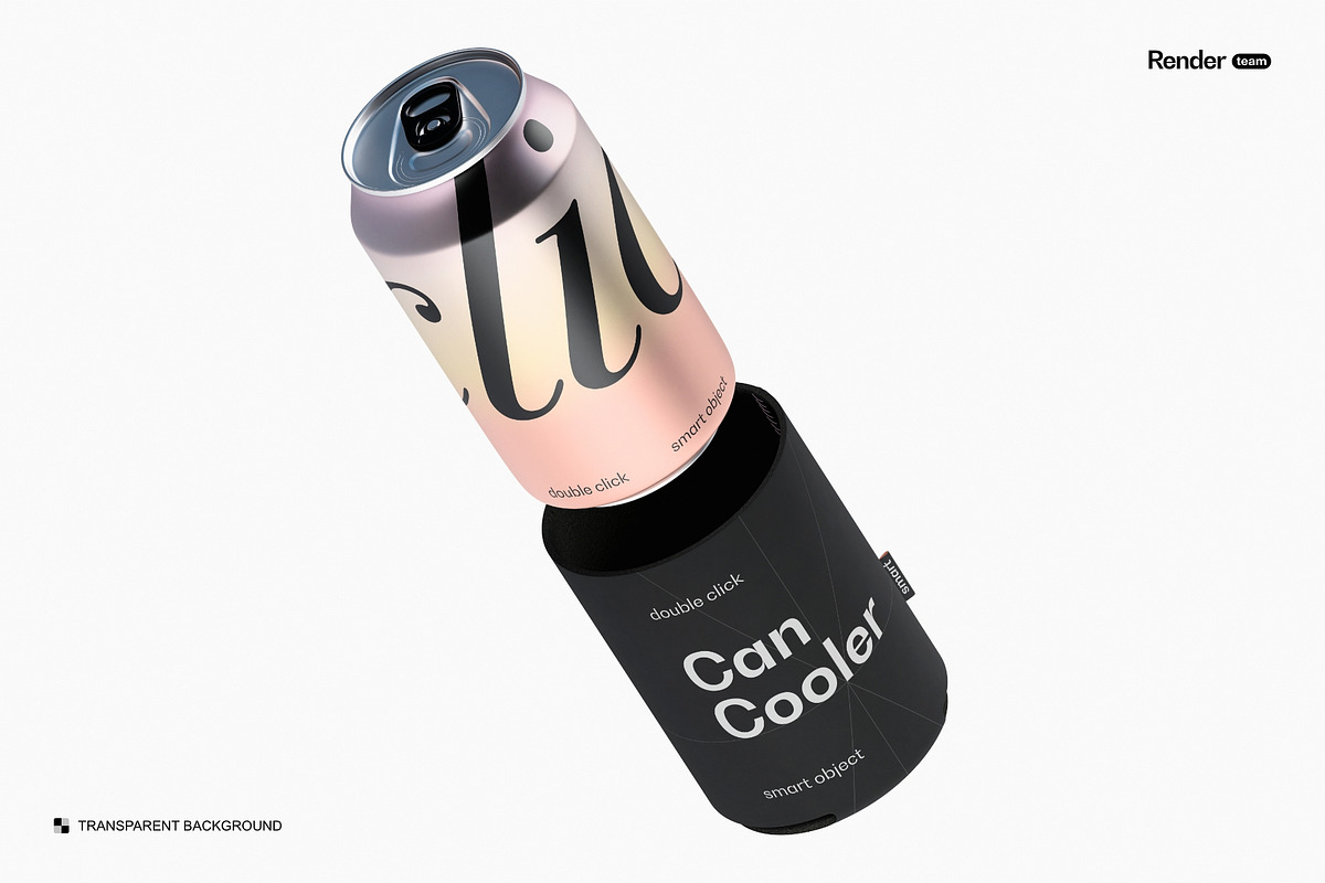 Can Cooler Mockup (6 PSD)